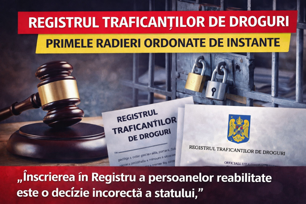 Premieră - Primii români scoși din Registrul traficanților de droguri